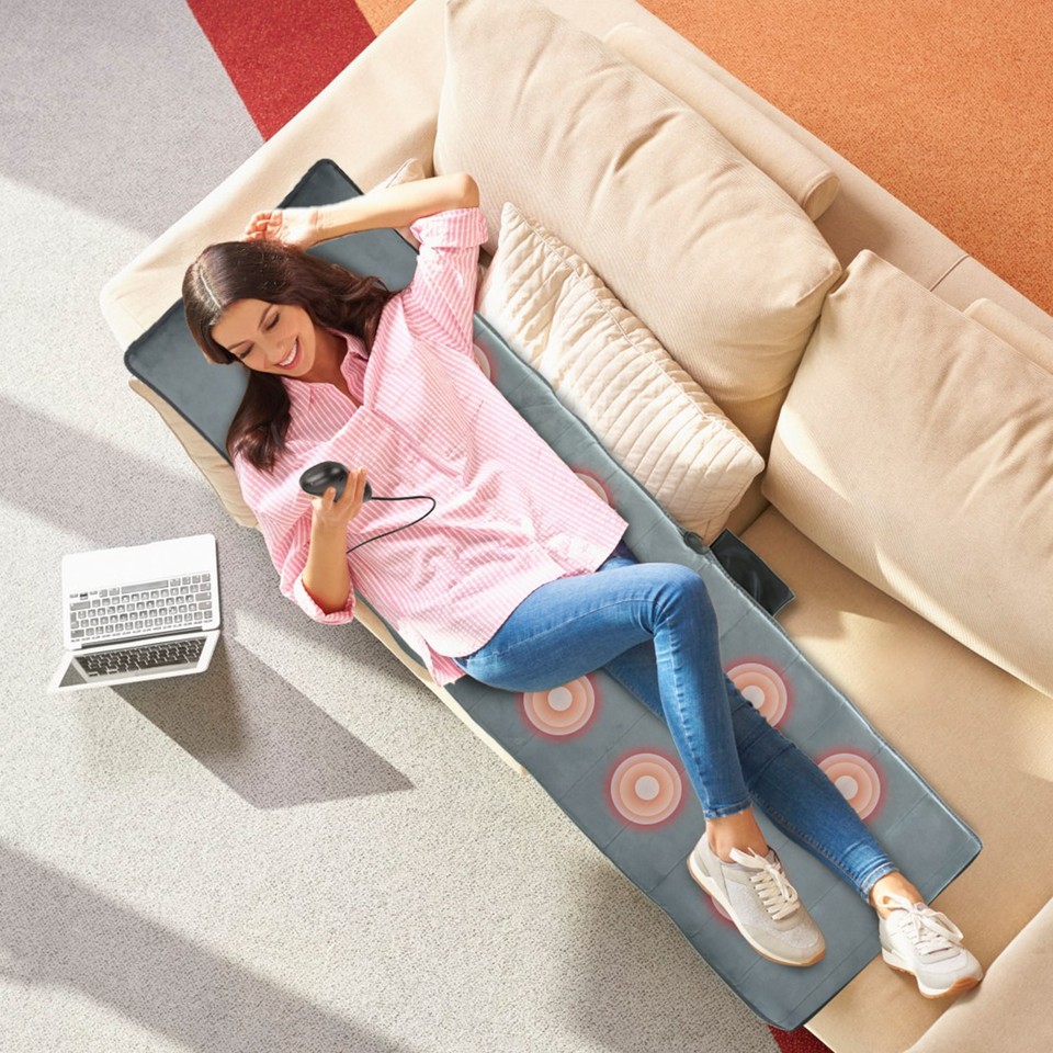 Electric Massage Mat & Vibration Massage Pad Cushion Car Back Pillow ...