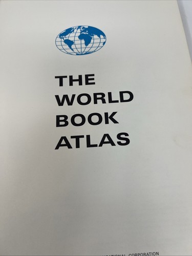 VTG 1969 The World Book Atlas 50 Yrs Hardback Hard Cover Maps Geography ...
