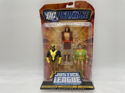 Mattel DC Universe Justice League Collection Black Vulcan, Apache Chief ...