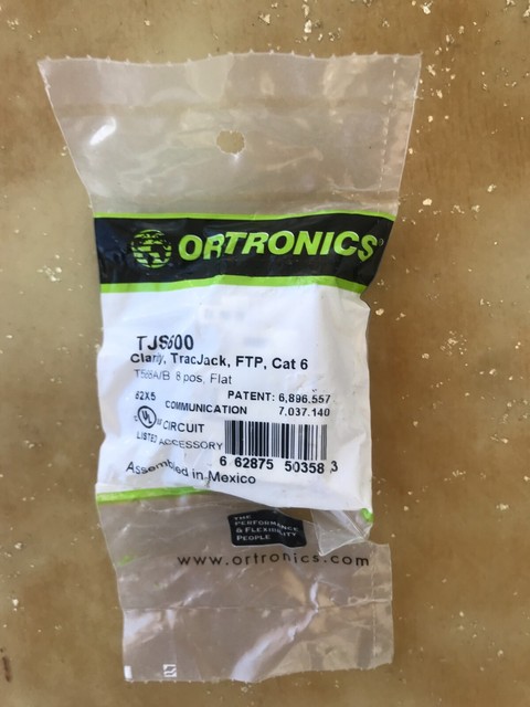 Ortronics Clarity TracJack Shielded Cat6 Jack OR-TJS600 (662875503583 ...