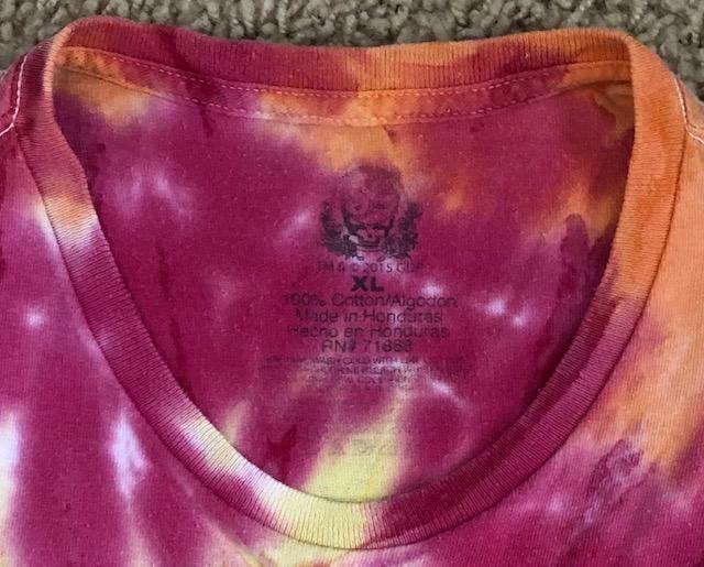 Grateful Dead Skull Tie Dye 2015 50th Anniversary Deadhead T-Shirt Size ...