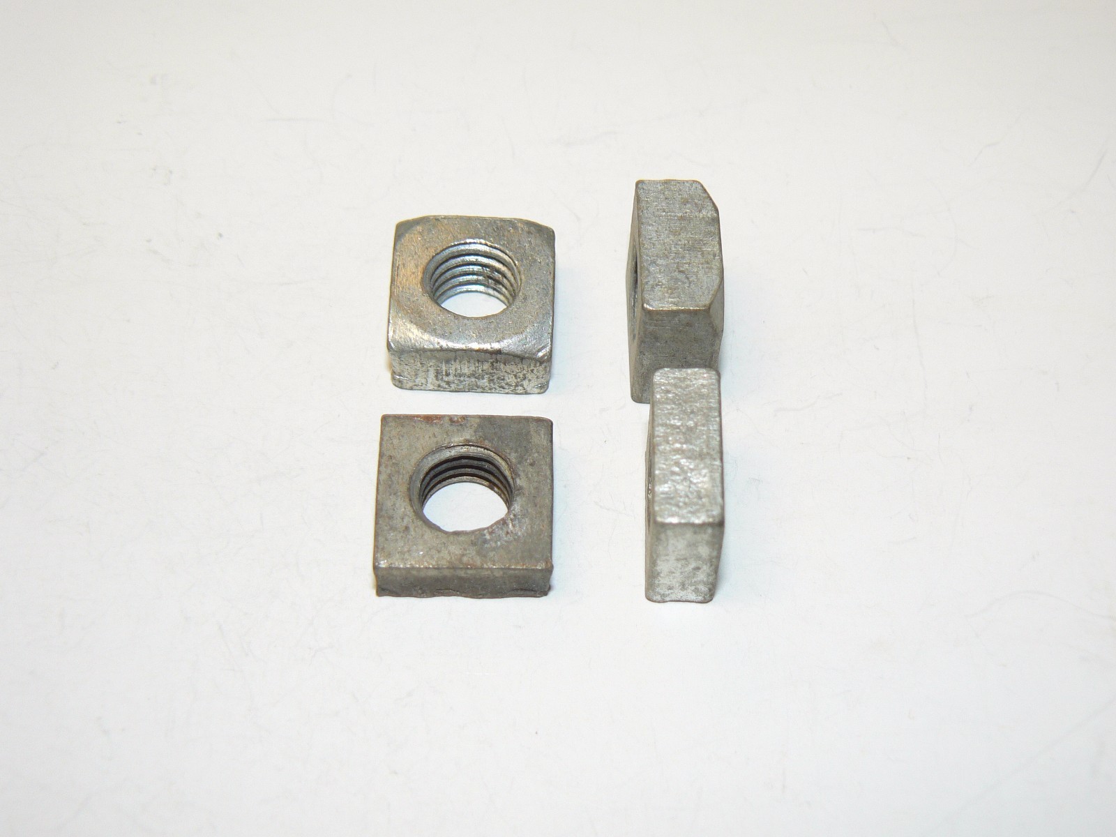 3/8"-16 Square Nuts - Coarse Thread - Zinc Plated Finish-Mixed - Lot of ...