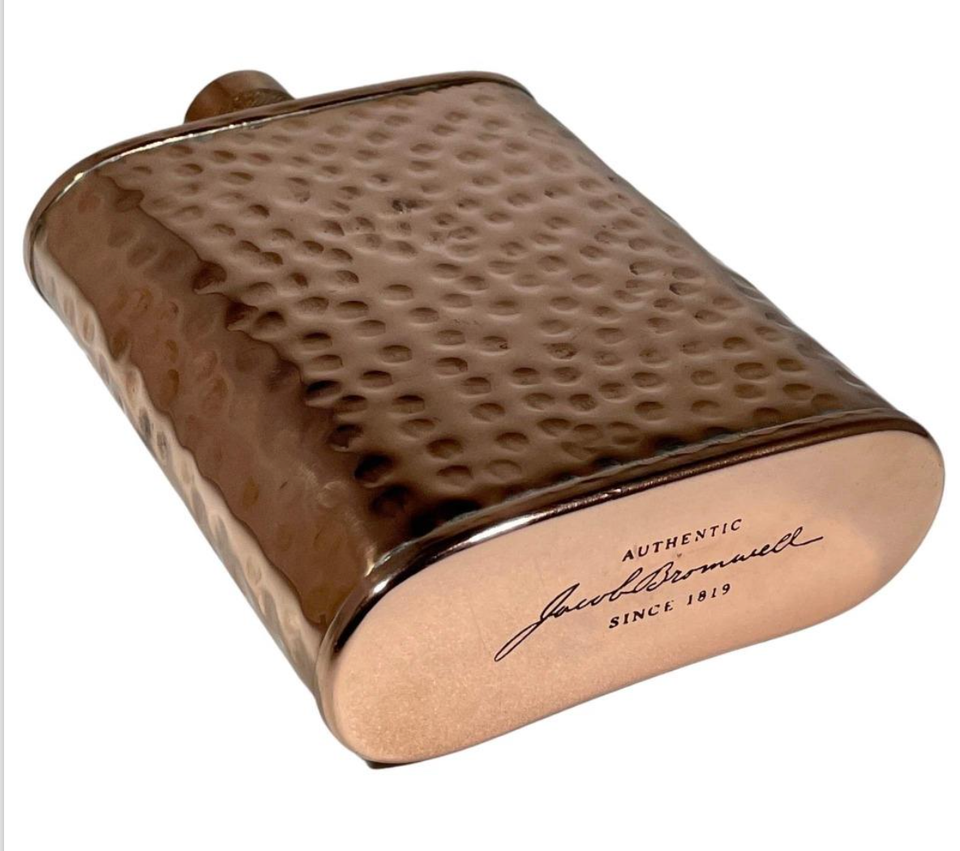 NEW HAND MADE JACOB BROMWELL FREEDOM FLASK HAMMERED COPPER 12oz MSRP ...