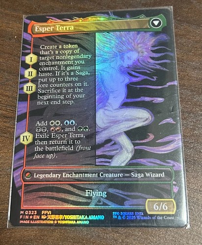 MTG TERRA, MAGICAL ADEPT /ESPER TERRA (BORDERLESS) (FOIL) FINAL FANTASY ...