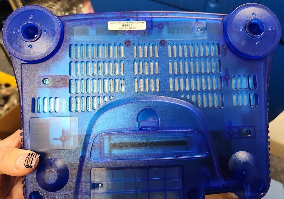 N64 Vintage 90s Funtastic Translucent BLUE Nintendo-64 Gaming Console ...