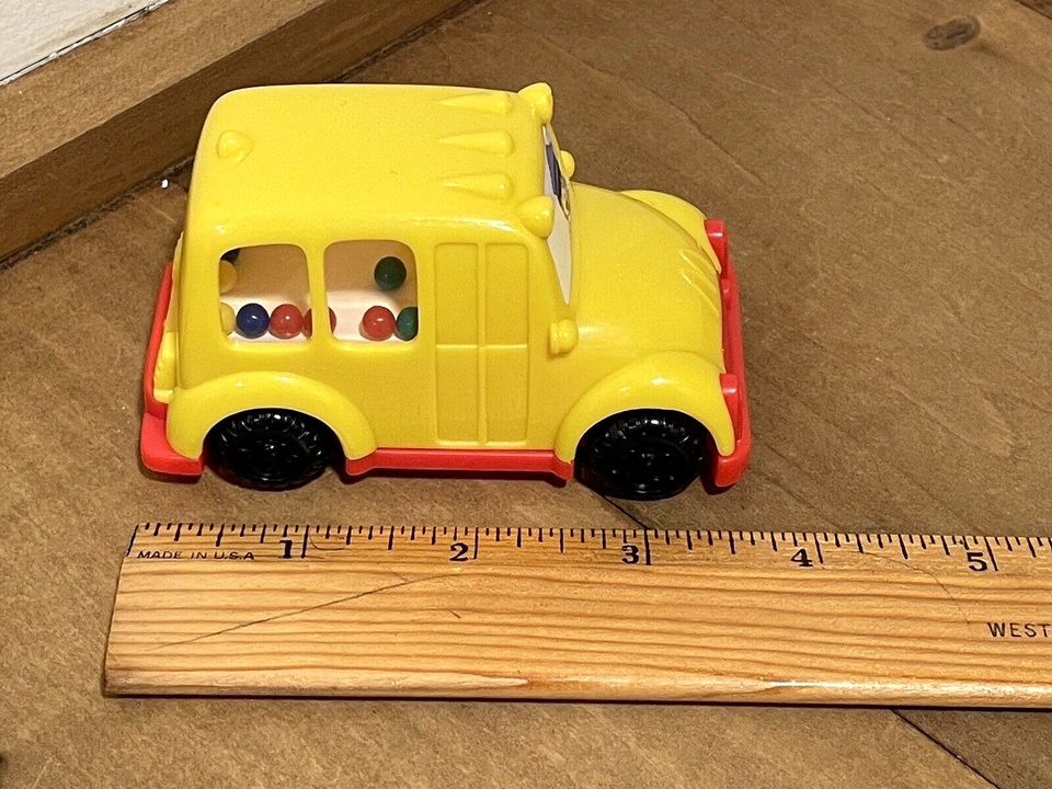 McDonald's Ronald School Bus Clown Rattle 2008 Yellow Happy Meal | eBay