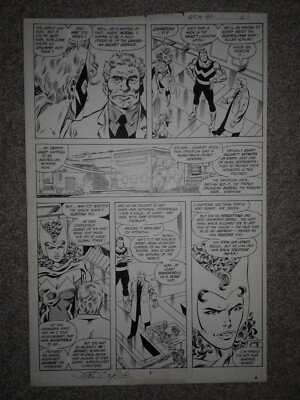 John Byrne WEST COAST AVENGERS 44 pg 4 KEY VISION DISASSEMBLED PAGE ...