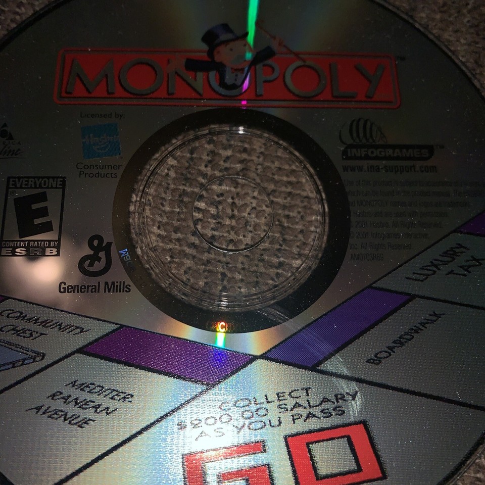 General Mills Monopoly (Infogrames Interactive) 2001 Aol CD Rom Pc Game ...