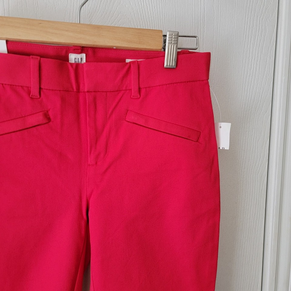 Gap Skinny Ankle Mid-Rise Pants Red Size 2 NWT | eBay