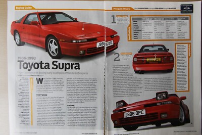 Original TOYOTA SUPRA (1986-1993) PC Buyer's Guide magazine article | eBay