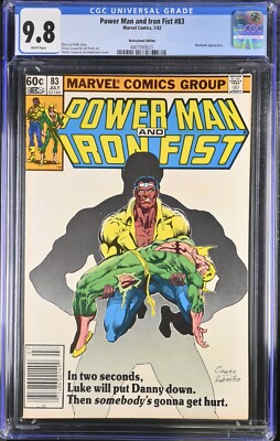 Power Man and Iron Fist #83 NEWSSTAND CGC 9.8 (1982) Bronze Age Warhawk ...