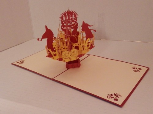POP UP Happy Birthday Carousel Card | eBay