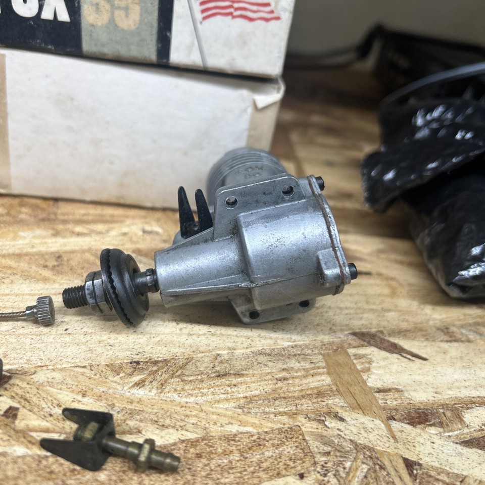 Fox 35 Stunt Control Line Model Airplane Engine Vintage With Box | eBay