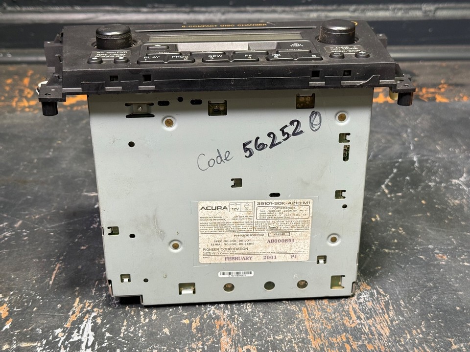 2002 2003 Acura TL AM FM Radio Cassette 6 Cd Player Module 39101-S0K ...