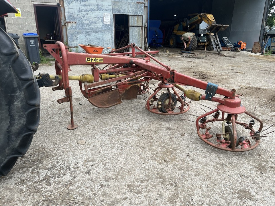 Pz Haybob 5000 Tedder. Rake Tractor Loader Trailer Mower Baler Topper ...