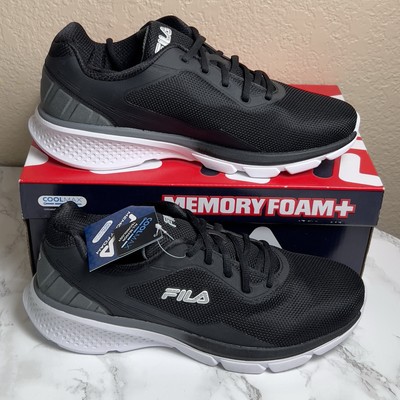 Men's FILA Memory Primeforce 6 Running Shoes Sneakers Black Size 10 ...