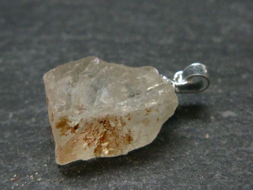 Sanadine Golden Orthoclase Crystal Pendant From Madagascar - 0.9" - 2. ...