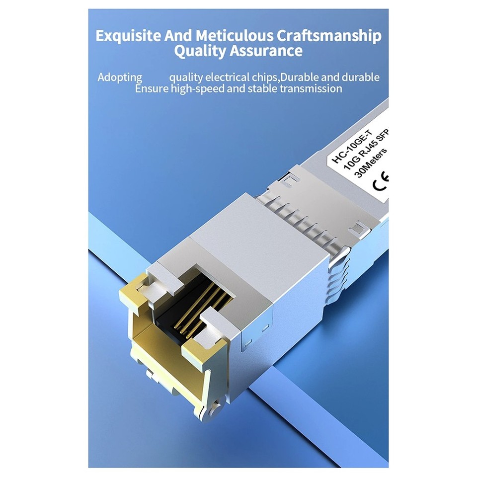 10G SFP+ Module 10GbE Copper SFP Modules Optical Port Turn to RJ45 ...