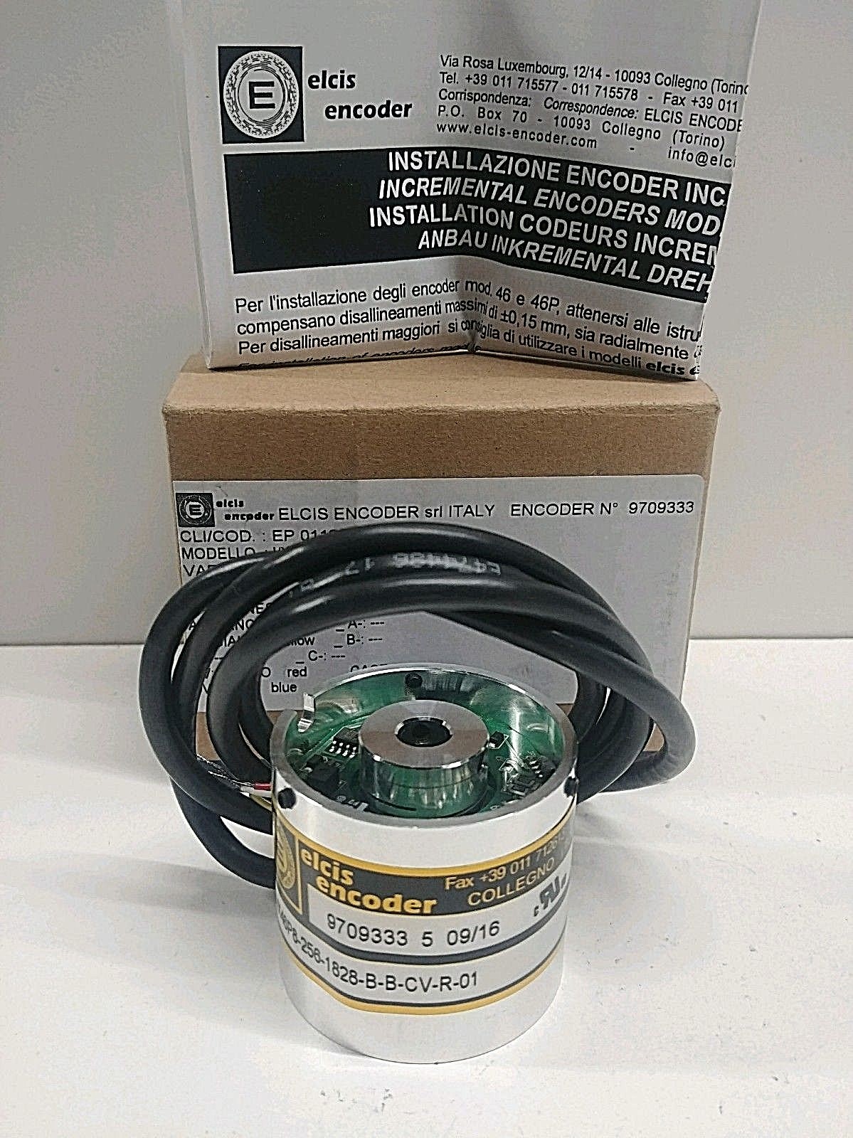 NEW IN BOX! ELCIS ENCODER 30V ROTARY ENCODER I/X46P8-256-1828-B-B-CV-R ...