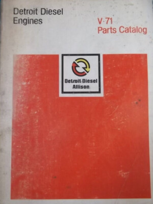 1978 Detroit Diesel 6V-71 8V7-71 12V-71 16V-71 24V-71 V71 Engine Parts ...