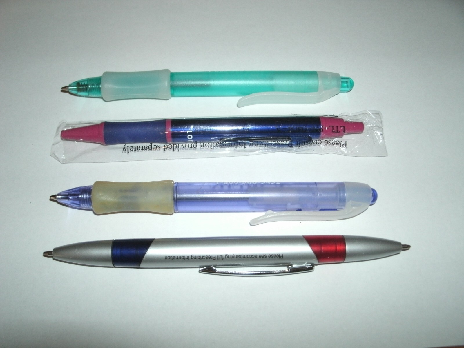 Lot of 4 new Drug Rep Pharmaceutical Pens Pharma | eBay