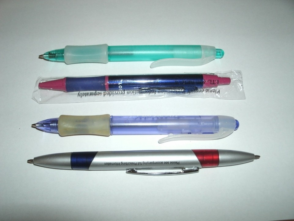 Lot of 4 new Drug Rep Pharmaceutical Pens Pharma | eBay