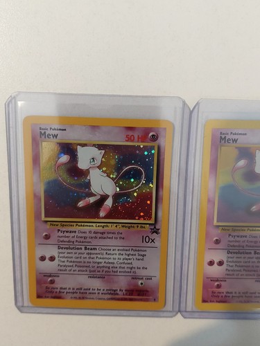Pokemon Mew #9 Mew # 8 HOLO 2 Black Star Promo Card VINTAGE NMint Hy5 ...