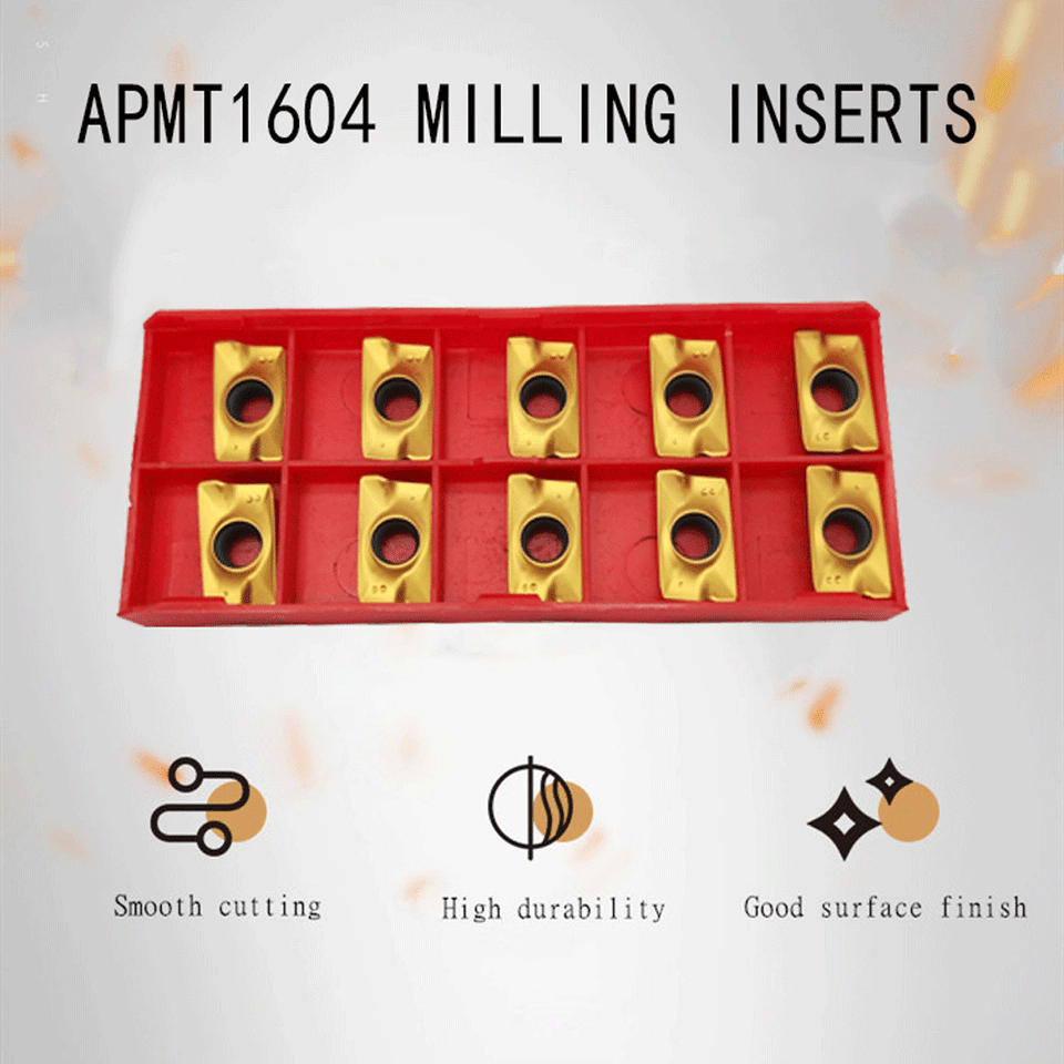 30PCS APMT1604PDER-DP Carbide Milling Inserts For 90deg End Mill Holder ...