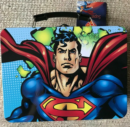SUPERMAN MAN OF STEEL w/TAGS METAL LUNCH BOX DC COMICS THE TIN BOX ...