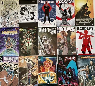 Lot of 15 Mixed Zombie Tramp, RAGS, Laguardia, Kingsman, Image Publ ...