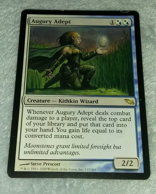 Augury Adept HP, English Shadowmoor MTG MAGIC THE GATHERING | eBay