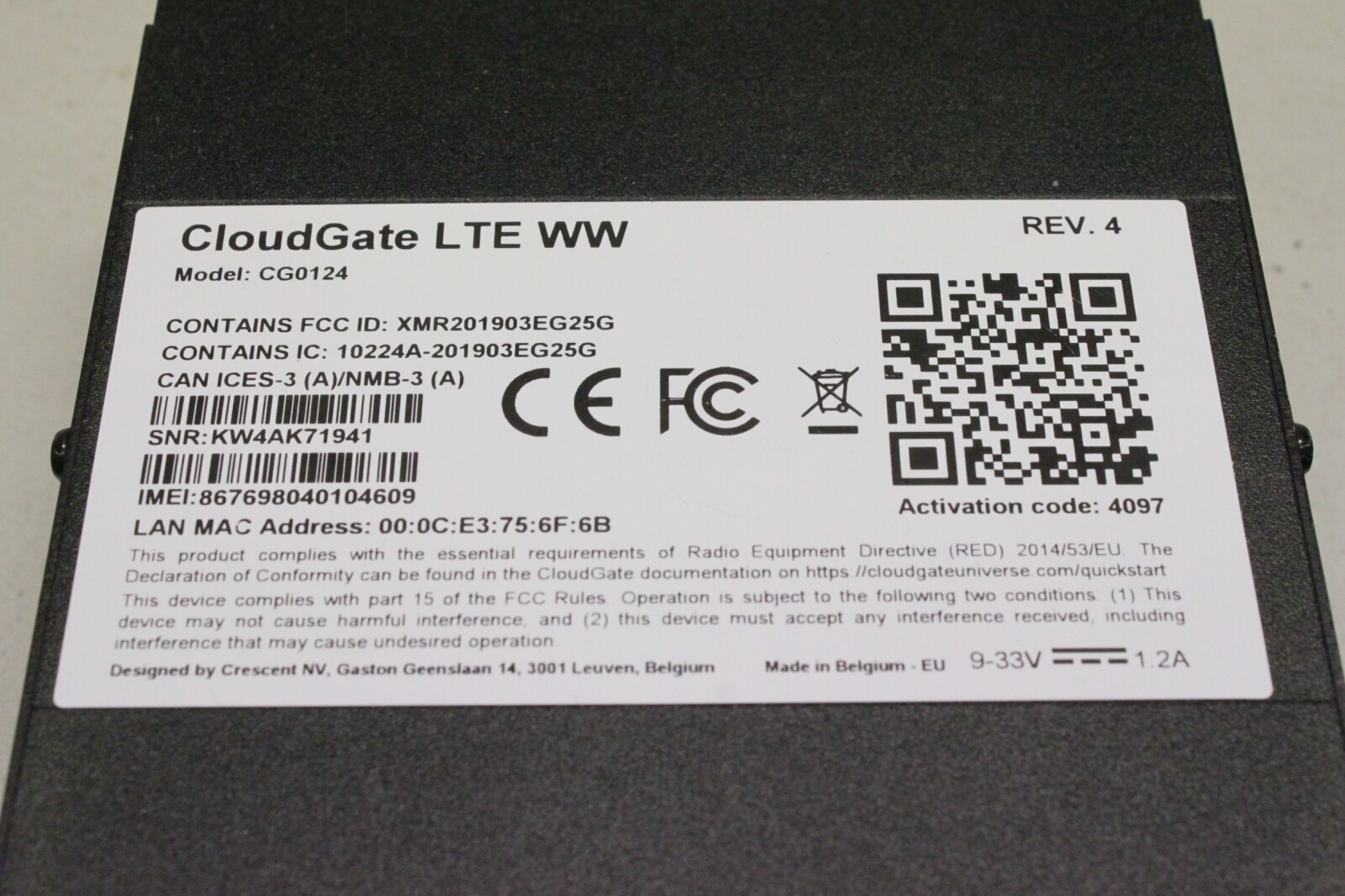 CLOUDGATE OPTION LTE WW Gateway CG0124 | eBay