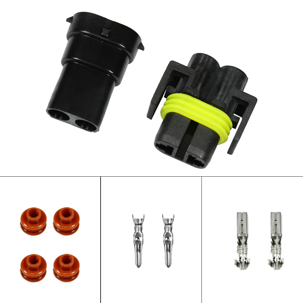 US Location H11 H8 H9 Female Adapter HID Socket Connector Plug Wire ...