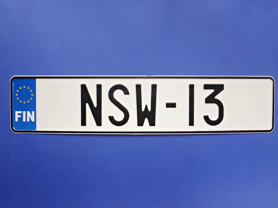 FINLAND FINNISH Custom Personalized European Car License Plate Number ...