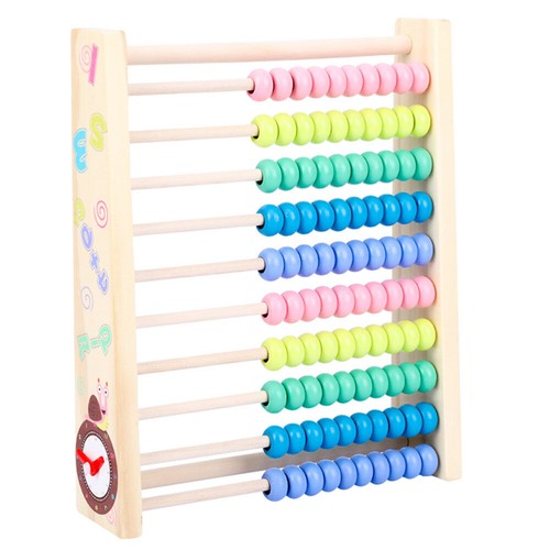 Math Learning Tools Abacus Frame Desktop Child Computing Rack Wooden | eBay