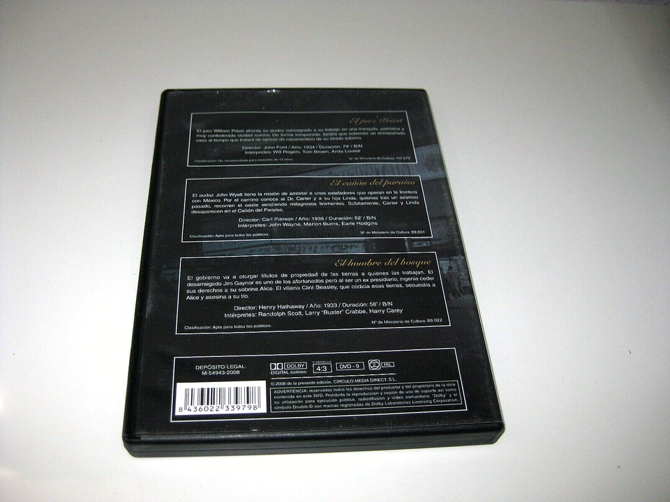 The Judge Priest-El Cannon Of Paraiso-El Mens Forest DVD Three Movies ...