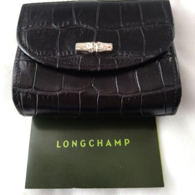 Longchamp Coin Case Purse Black Women Luxury Desinger fashion Limited ...