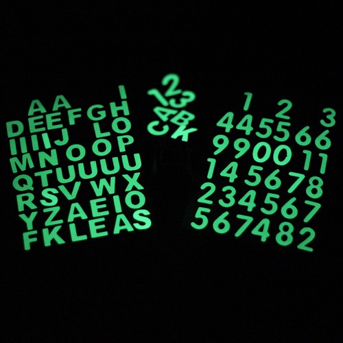 26 Pcs Glow in the Dark Numbers Luminous Stickers Letters Scrapbooking ...