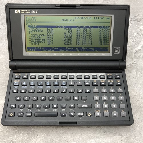 Hewlett Packard HP 95LX Palmtop PC Handheld Computer MS DOS Works!! | eBay