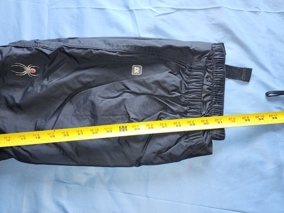 SPYDER MEN'S THINSULATE SKI SNOWBOARD BIB OVERALLS BLACK SIZE MEDIUM IS ...
