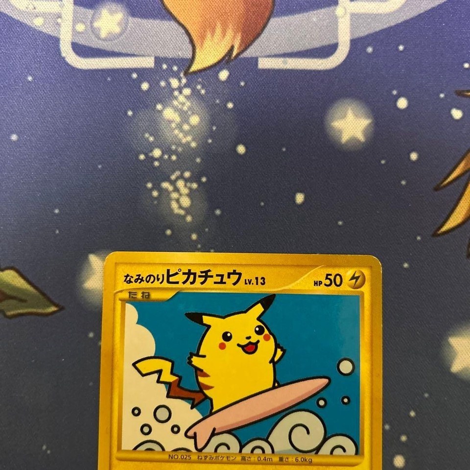 Pokemon Card Game Pokeka Naminori Pikachu Reprint 1Ed Bonds At The End ...