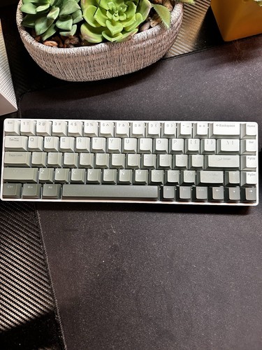 Custom 65% wireless mechanical keyboard Forest green keycaps | eBay