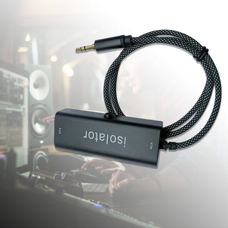 3.5mm Sound Cable Anti Interferences Ground Looping Noise Filter ...