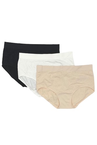 Breezies Lace Effects Seamless Full Brief Panties Basic- Set of 3 | eBay