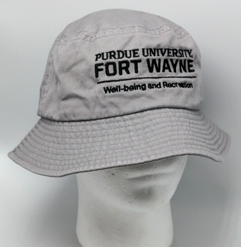PURDUE UNIVERSITY bucket hat fitted gray boonie One size Well-being ...