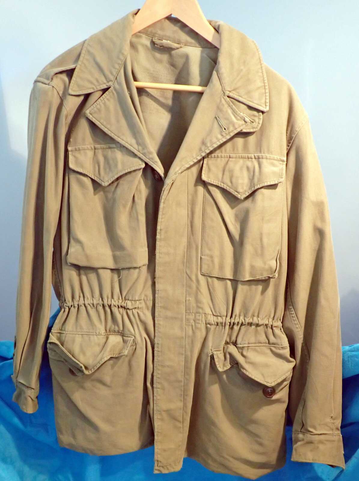 VINTAGE WW2 US ARMY M-1943 FIELD JACKET 36L IN VERY G… - Gem