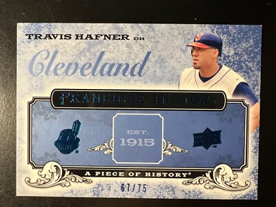 2008 UD A Piece of History Franchise History Blue #FH17 Travis Hafner ...