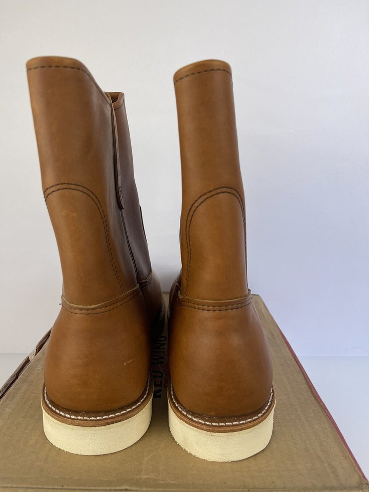 RED WING 866 PECOS Traction Tred 9” Pull On Leather Work Boots Mens 13 ...