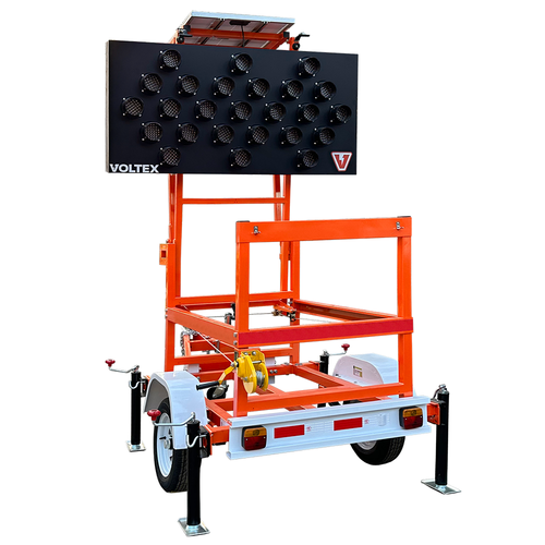 VOLTEX Type B Folding Arrow Board Trailer 60"L x 30"H Light Display w ...