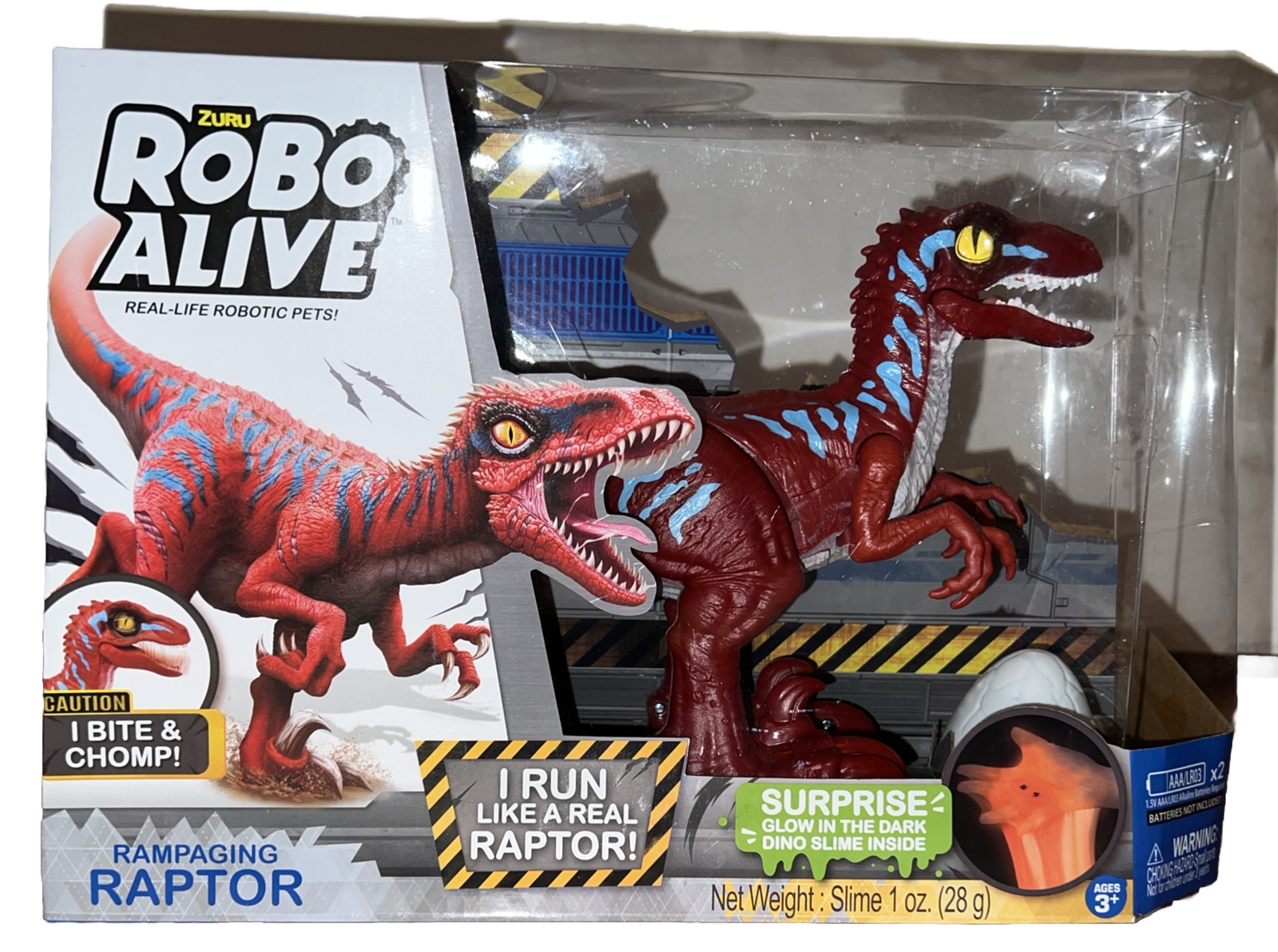 Red Raptor Dinosaur Robo Alive Rampaging Zuru Inc. Action Figure - Runs ...